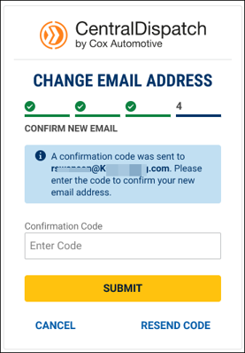 Two-Step Verification of Central Dispatch Accounts - Central Dispatch
